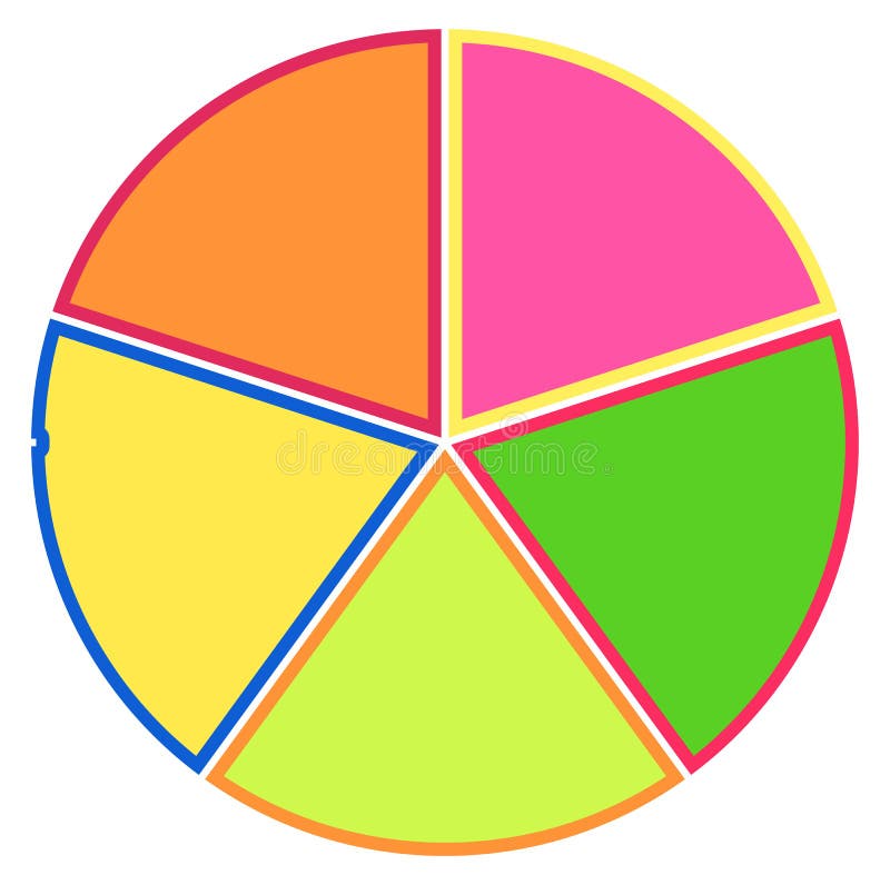 Simple Pie Chart-graph and Diagram Vector Illustration. Circle ...