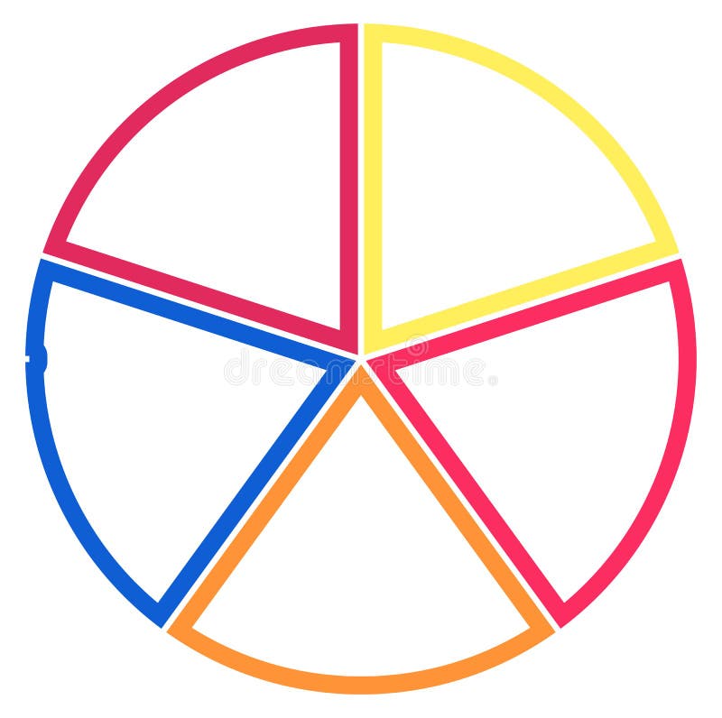 Simple Pie Chart-graph and Diagram Vector Illustration. Circle ...