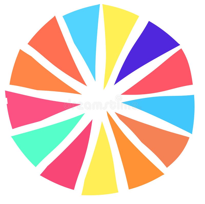 Simple Pie Chart-graph and Diagram Vector Illustration. Circle ...