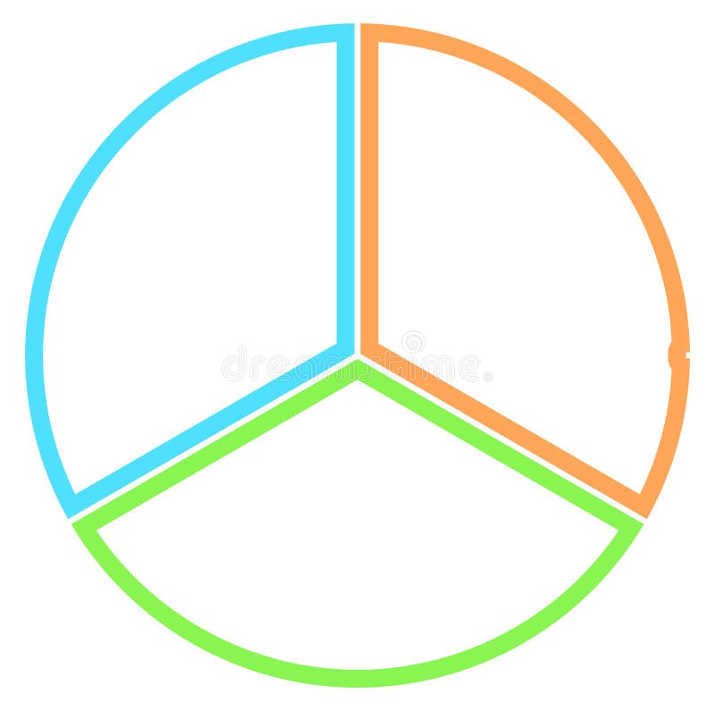 Simple Pie Chart-graph and Diagram Vector Illustration. Circle ...