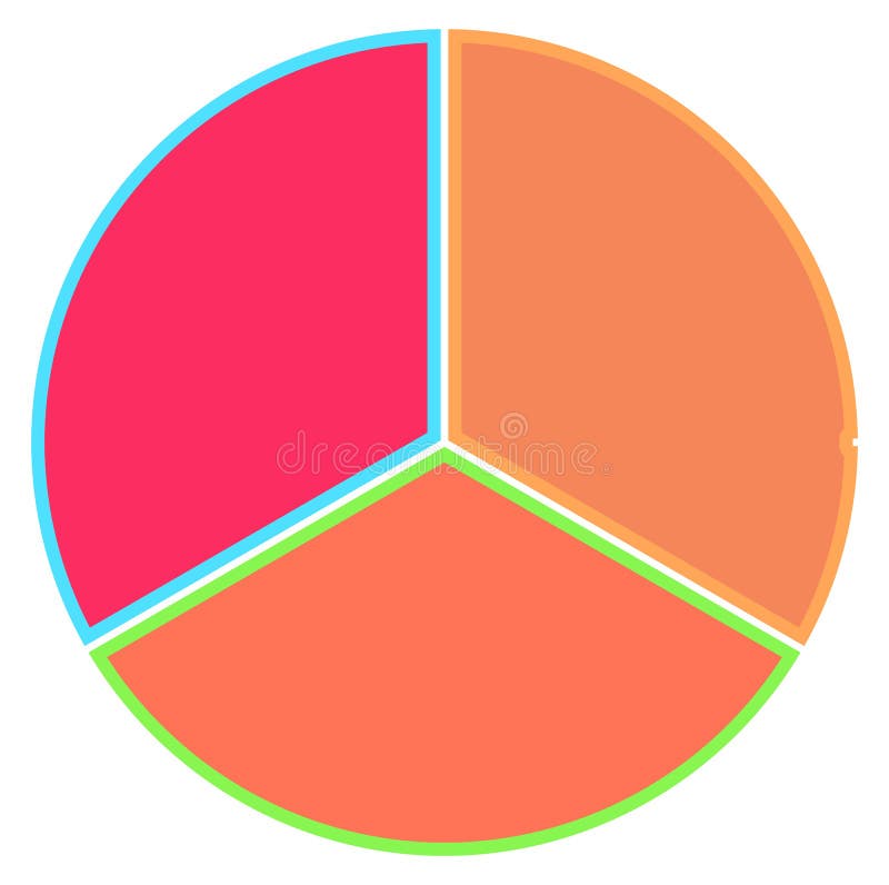 Simple Pie Chart-graph and Diagram Vector Illustration. Circle ...
