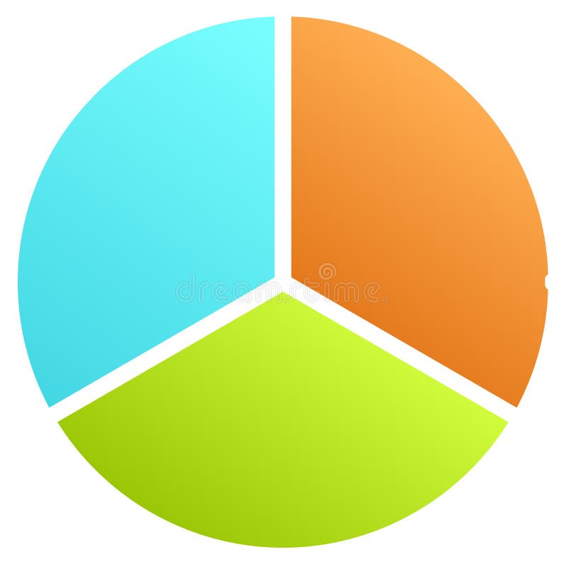 Simple Pie Chart-graph and Diagram Vector Illustration. Circle ...