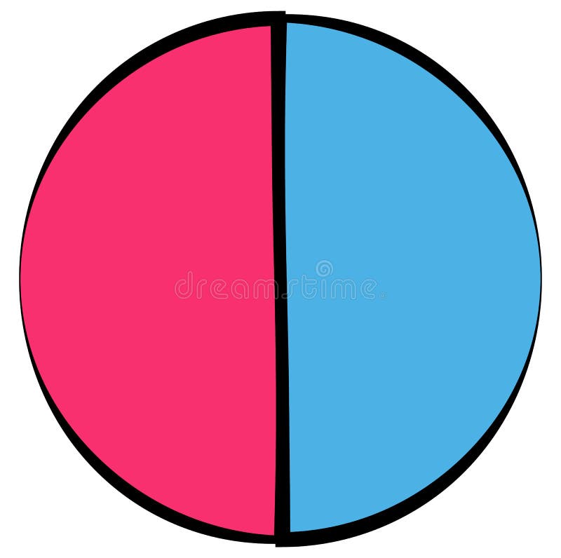 Simple Pie Chart-graph and Diagram Vector Illustration. Circle ...