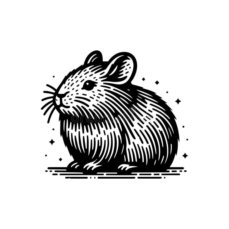 Pika Side View Vector Icon Vintage Retro Logo Illustration Design ...