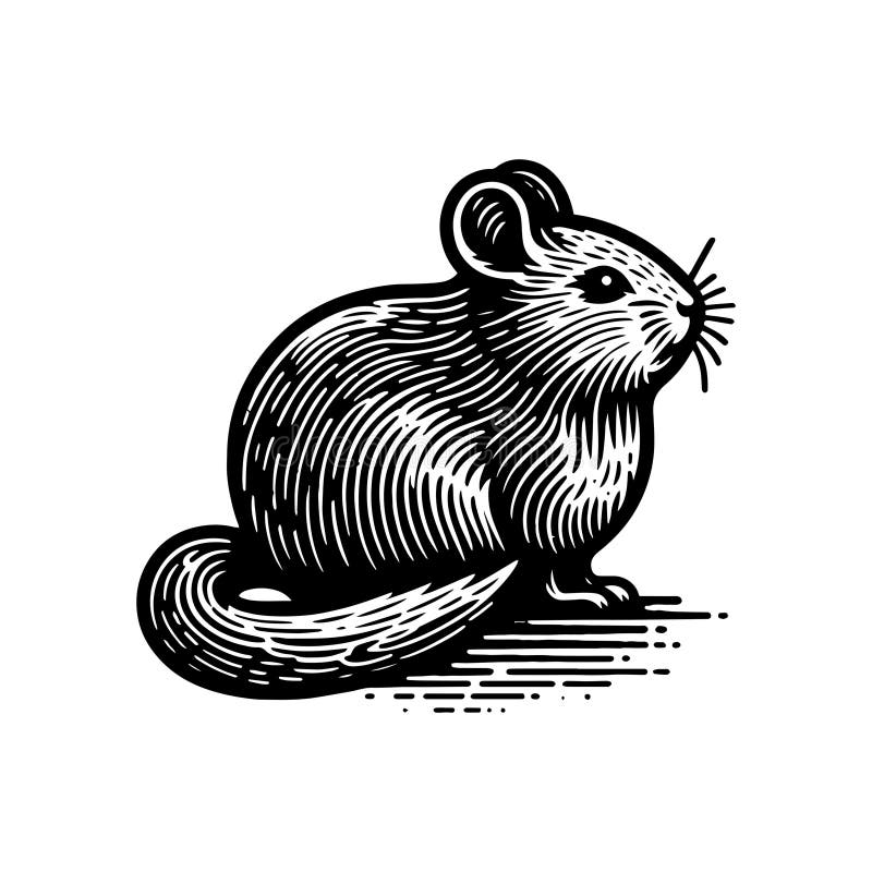 Pika Side View Vector Icon Vintage Retro Logo Illustration Design ...