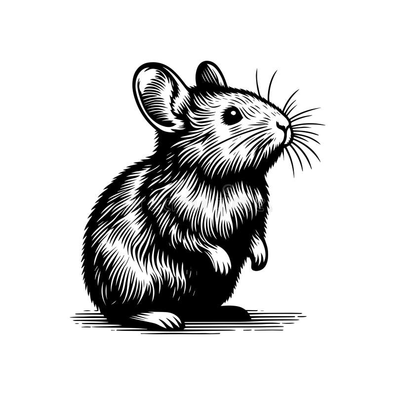 Pika Standing Vector Icon Vintage Retro Logo Illustration Design. Stock ...