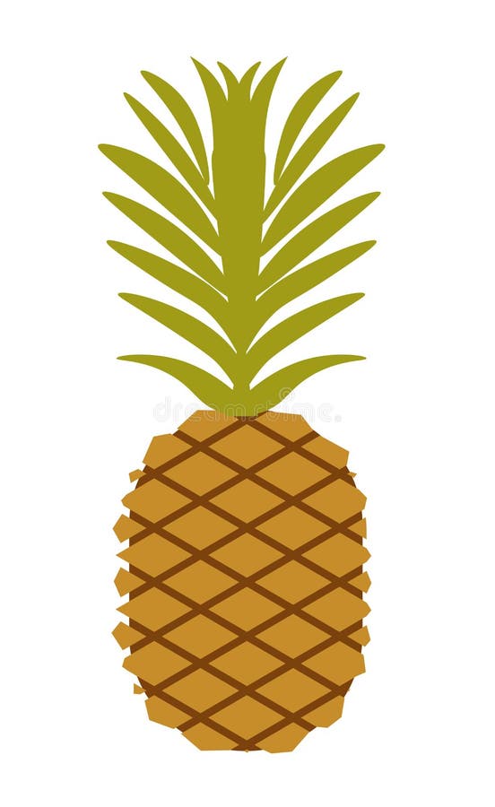 Simple pineapple fruit stock vector. Illustration of dieting - 95234817