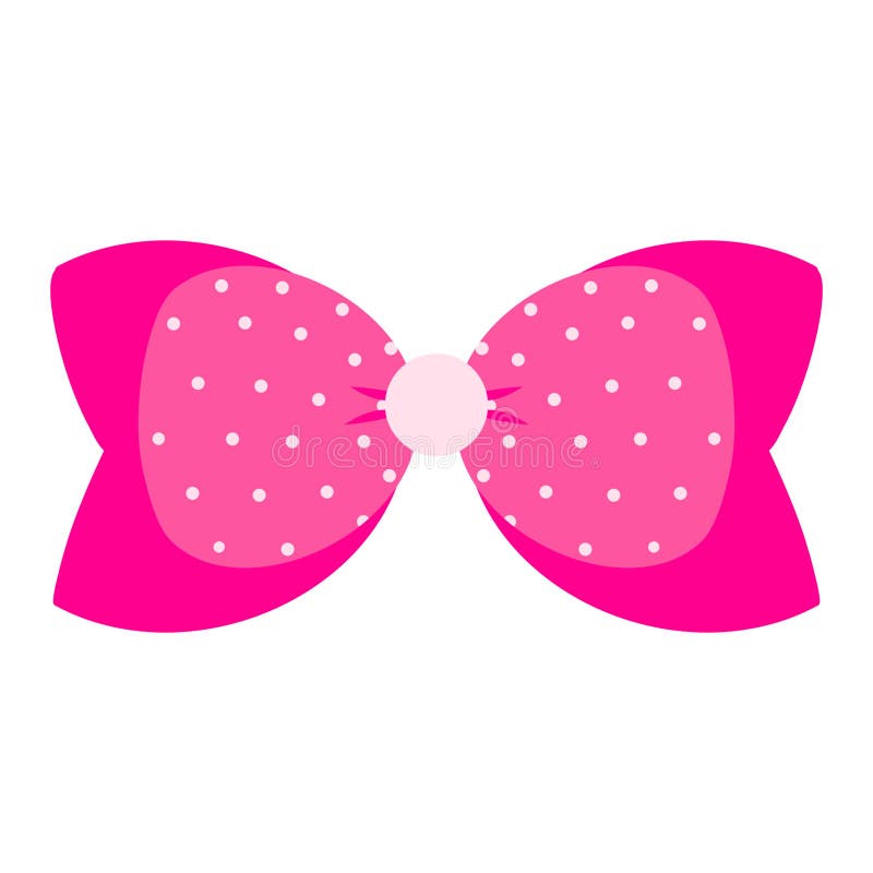 Simple Pink Bow Illustration Stock Illustration - Illustration of ...