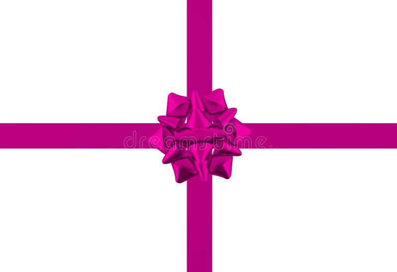 Simple Pink Bow stock illustration. Illustration of gifting - 39752025
