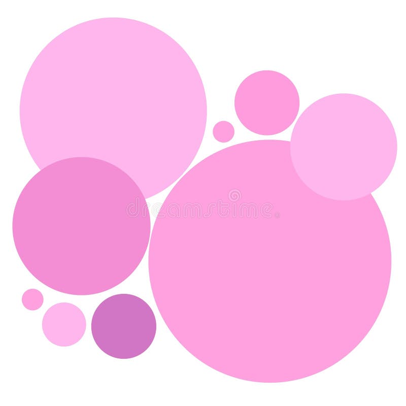 Simple Pink Circles Pattern Stock Illustration - Image: 2120264