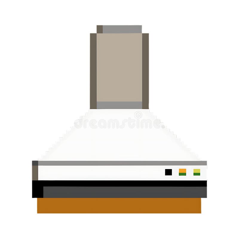 Simple Pixel Art Kitchen Cooker Hood with Modern Style and Clear Design ...