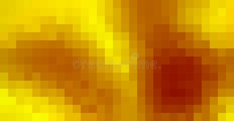 Simple Pixelated Mosaic with Brown, Golden and Yellow Pixels Stock ...
