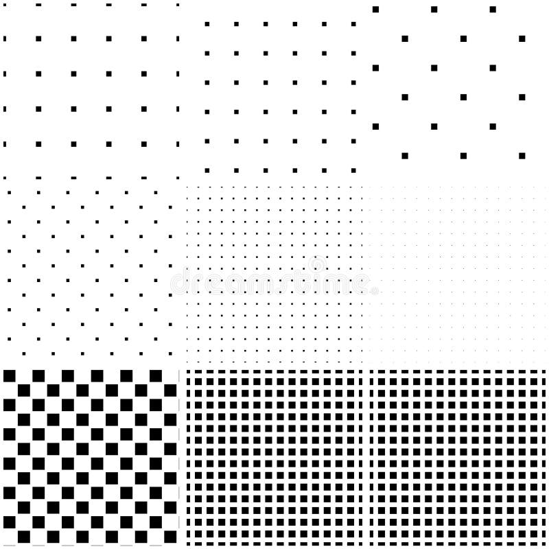 Simple, Plain Squares Repeatable, Seamless Background, Pattern Set ...