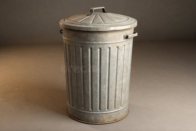Plain Basic Trash Bin Simple Design Stock Illustration - Illustration ...
