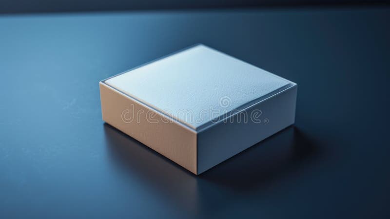 A Simple, Plain White Box Sitting on Top of a Table Stock Photo - Image ...