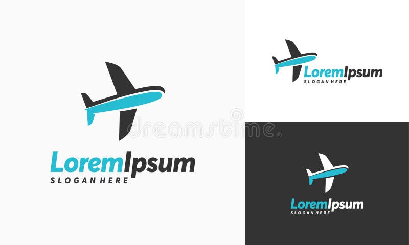 Simple Plane Travel Logo Designs Template Vector Stock Vector ...