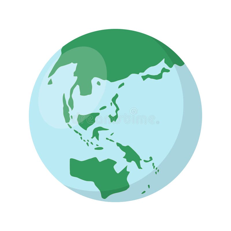 Simple planet earth stock vector. Illustration of geography - 215592456