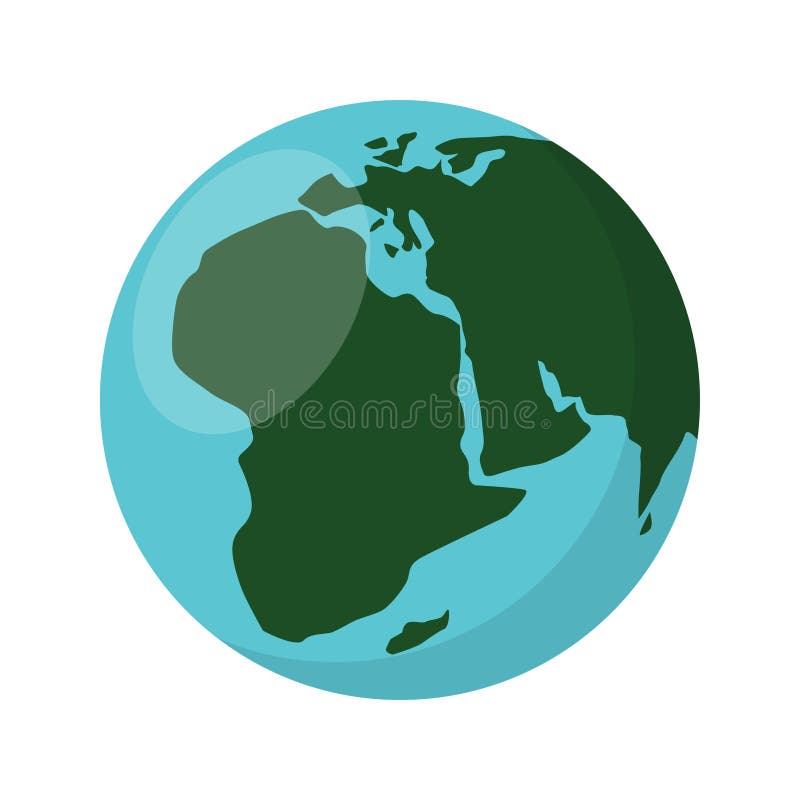 Simple planet earth stock vector. Illustration of planet - 215592466