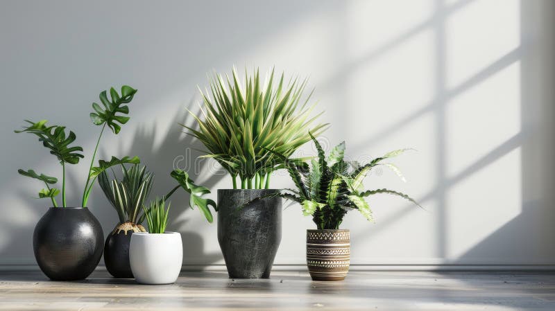Simple Plant Decor with a Minimal Touch Stock Illustration ...