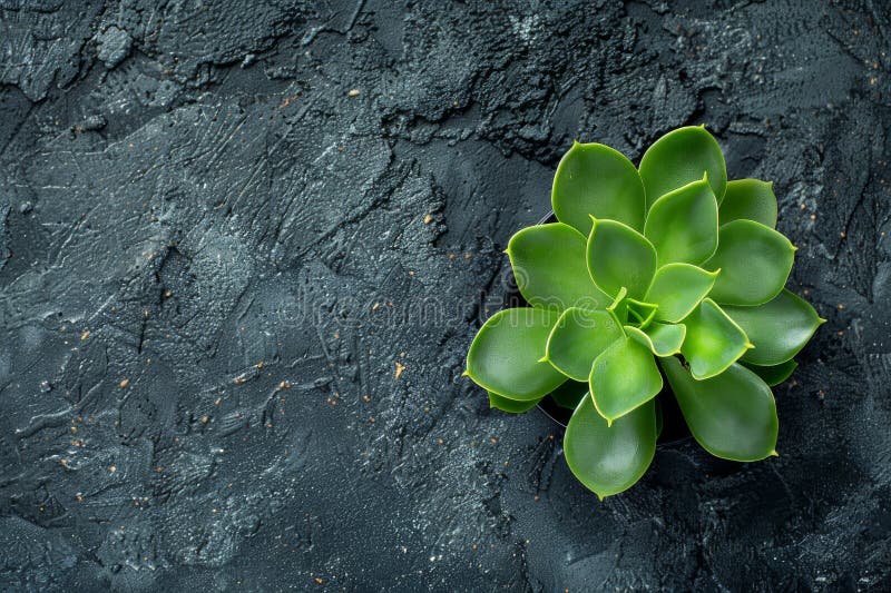 Simple Plant Design in a Top-down Shot Stock Illustration ...