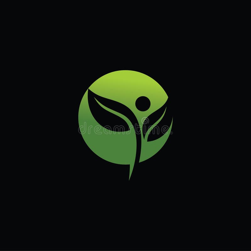 Simple Plant Leaf Nature Logo Design Template Stock Illustration ...