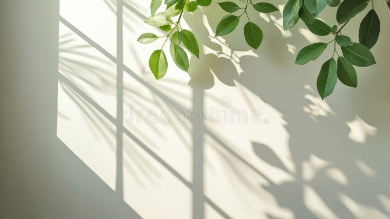 Simple Plant and Sunlight Background Stock Illustration - Illustration ...