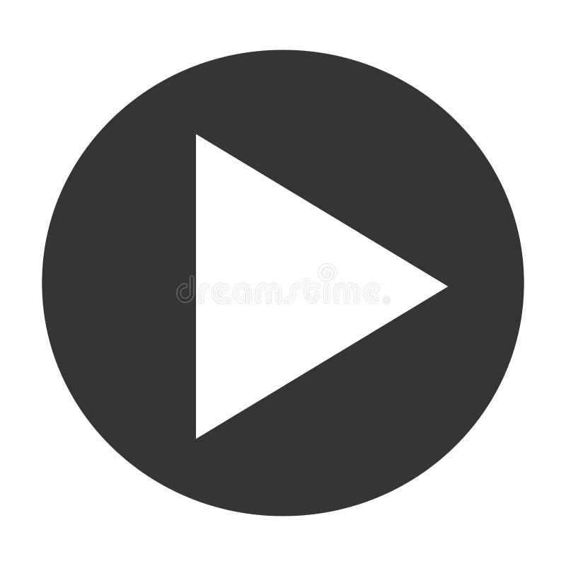 Simple play button stock illustration. Illustration of start - 73283509