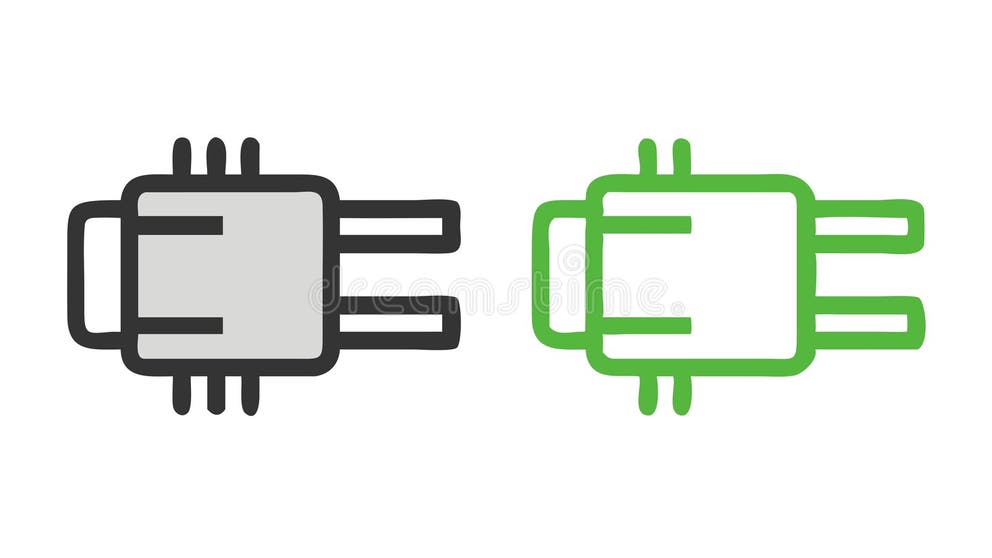 Simple Plug or Connector Icon, Electronic Device Vector Symbol, Vector ...