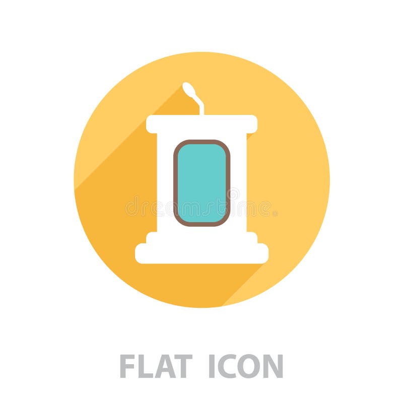 Simple Podium Icon. vector stock vector. Illustration of debate - 152769699