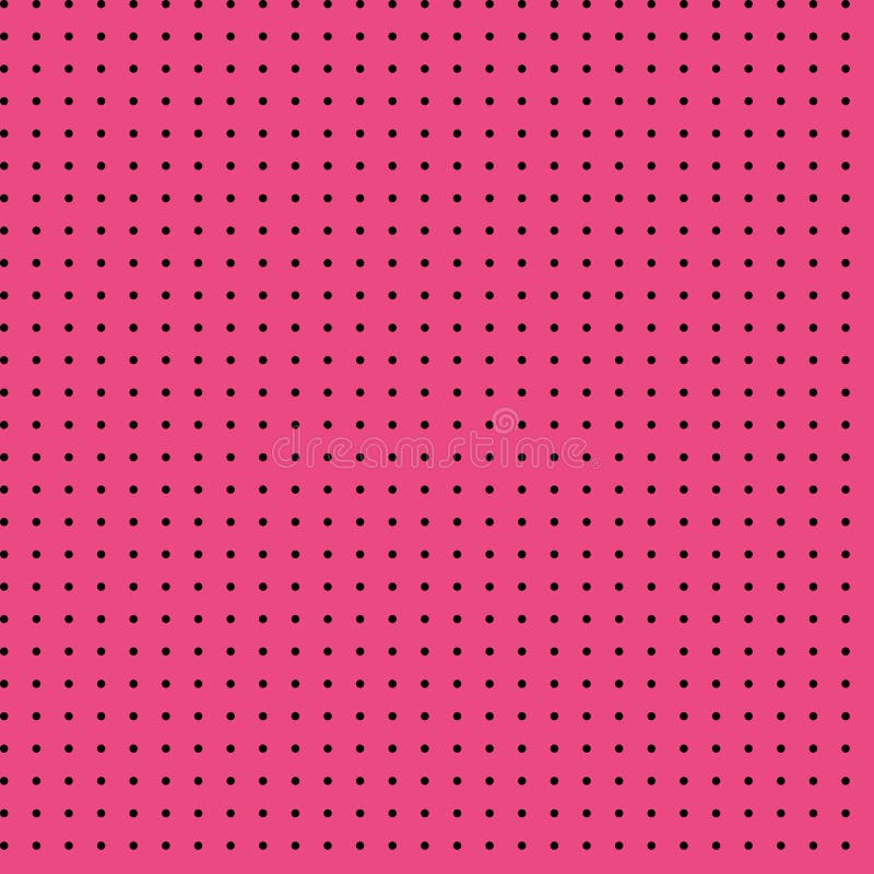 Simple Polka Dot Geometric Pattern Small Black Polka Dots on a Pink Background Country Style ...
