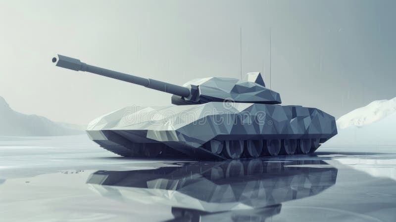 Simple Polygon Based Tank Design Stock Image - Image of heavy, armed ...