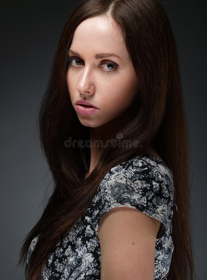 Simple portrait stock image. Image of dress, glamour - 25189631