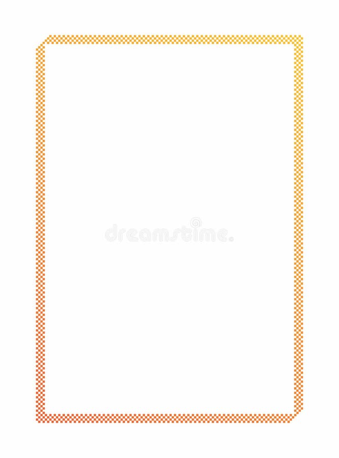 Simple Portrait Frame Design in Yellow or Golden Gradien Vector ...