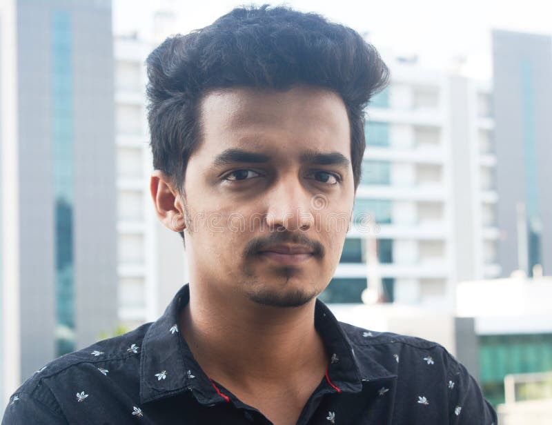 Simple Portrait of Handsome Man with Nice Eyes Stock Photo - Image of ...