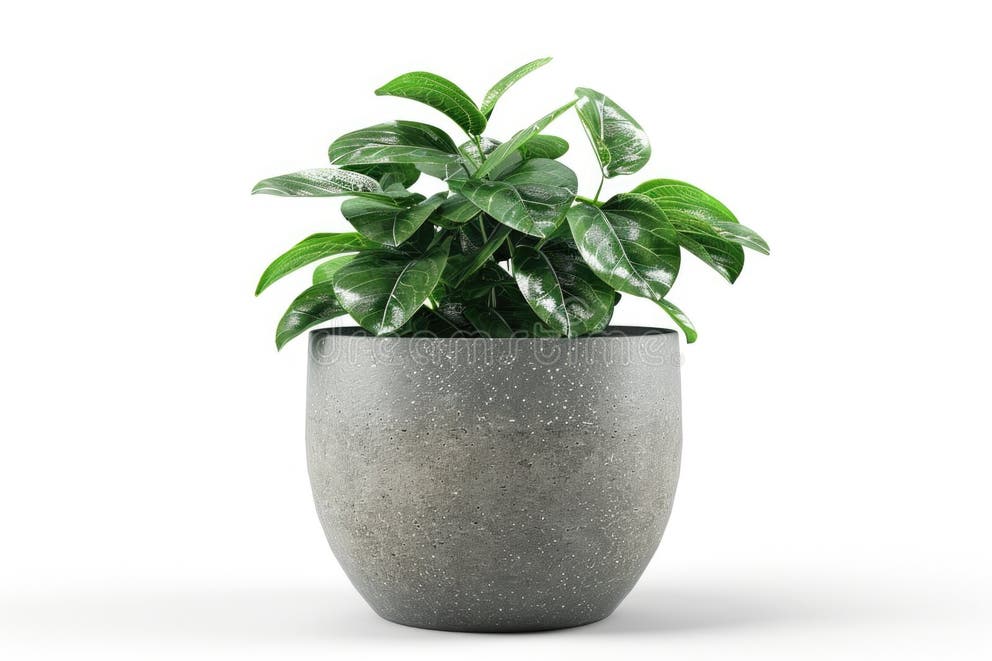 A Simple Potted Plant on a Clean White Background. Suitable for Various ...