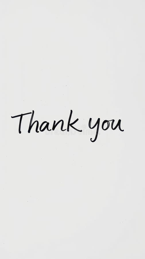 Heartfelt Expression of Gratitude Captured in Elegant Handwritten Style ...