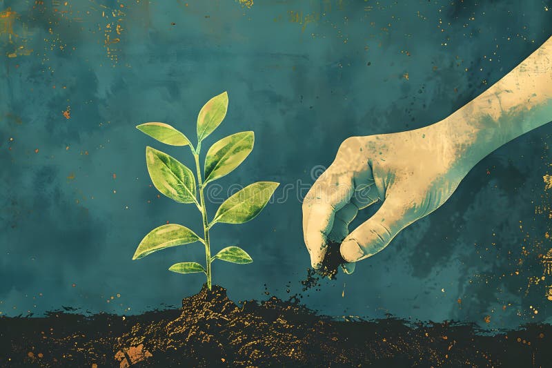 A Simple yet Powerful Illustration of a Hand Planting a Seed in the ...