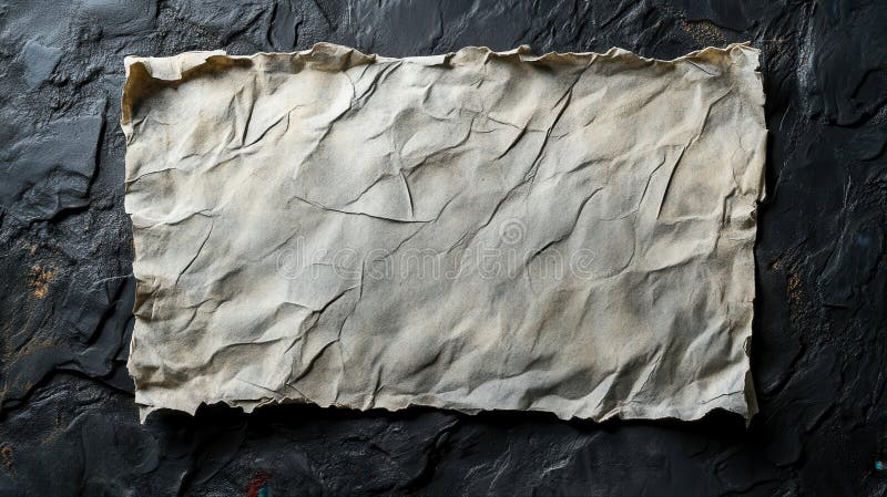 A Simple yet Powerful Piece of Paper Resting Elegantly on a Solid Black ...