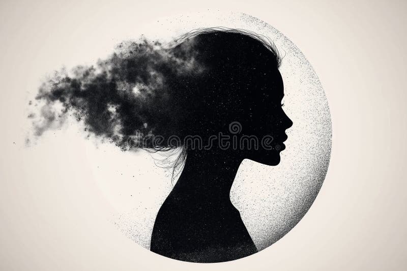 A Simple yet Powerful Silhouette of the Female Form Ai Illustration ...