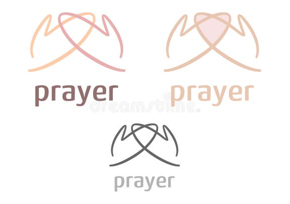 Simple prayer icon/logo stock vector. Illustration of symbolic - 18140809