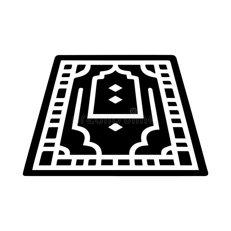 Simple Prayer Mat Vector Modern Logo Illustration. Stock Vector ...