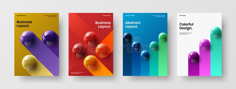 Simple Presentation Vector Design Illustration Bundle Stock Vector ...