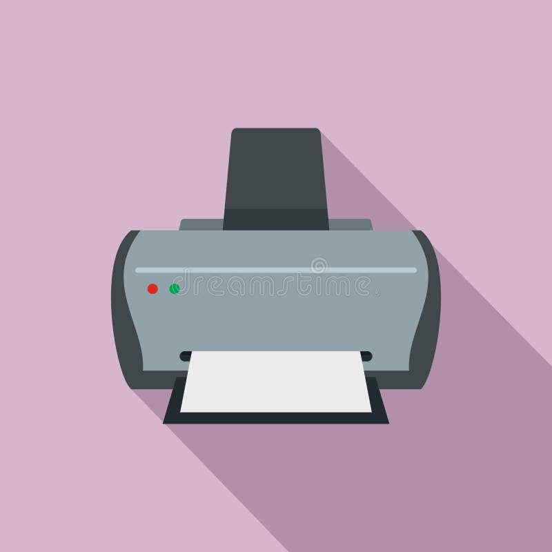 Simple Printer Icon, Flat Style Stock Vector - Illustration of press ...