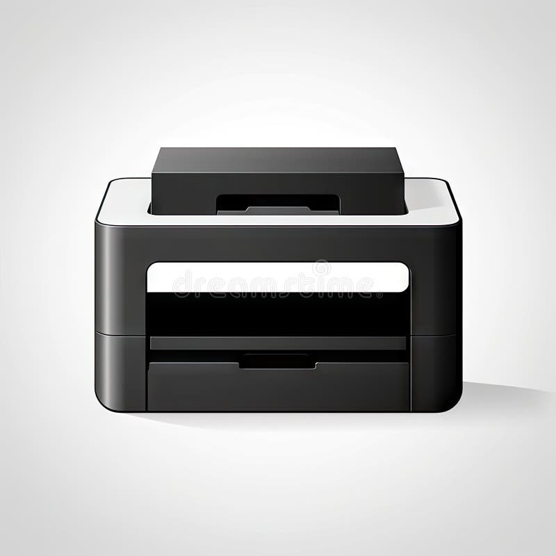 Simple Printer Icon, MFP Isolated, Laser Print, Inkjet Printer Icon for ...