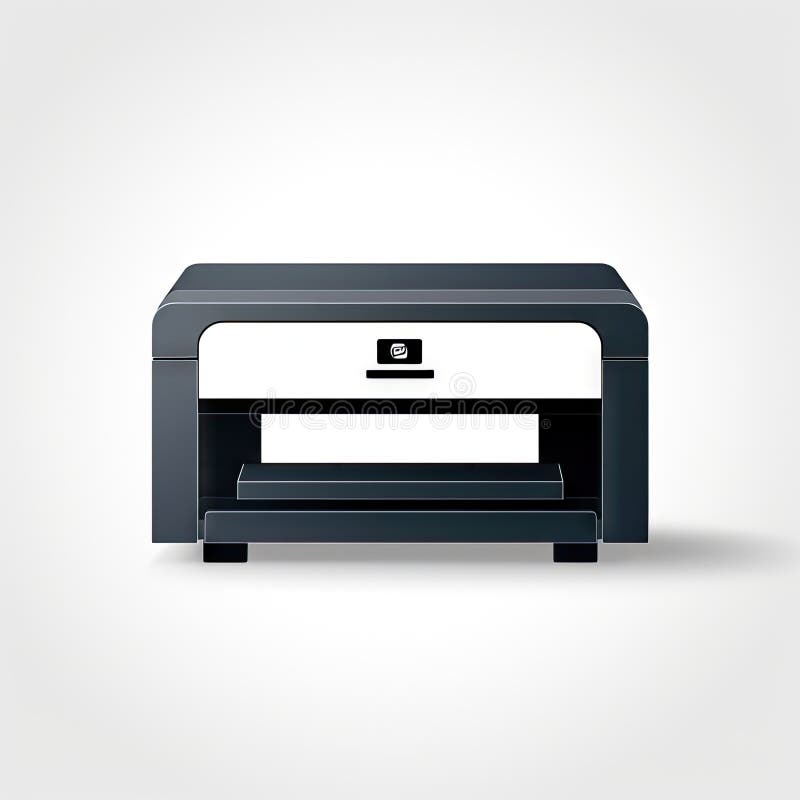 Simple Printer Icon, MFP Isolated, Laser Print, Inkjet Printer Icon for ...