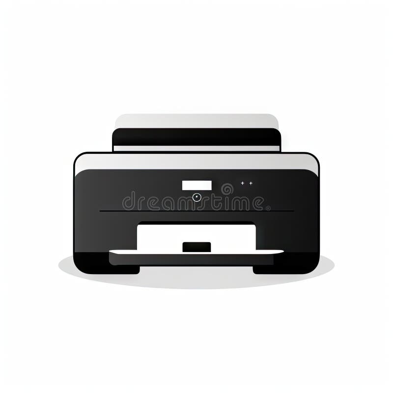 Simple Printer Icon, MFP Isolated, Laser Print, Inkjet Printer Icon for ...