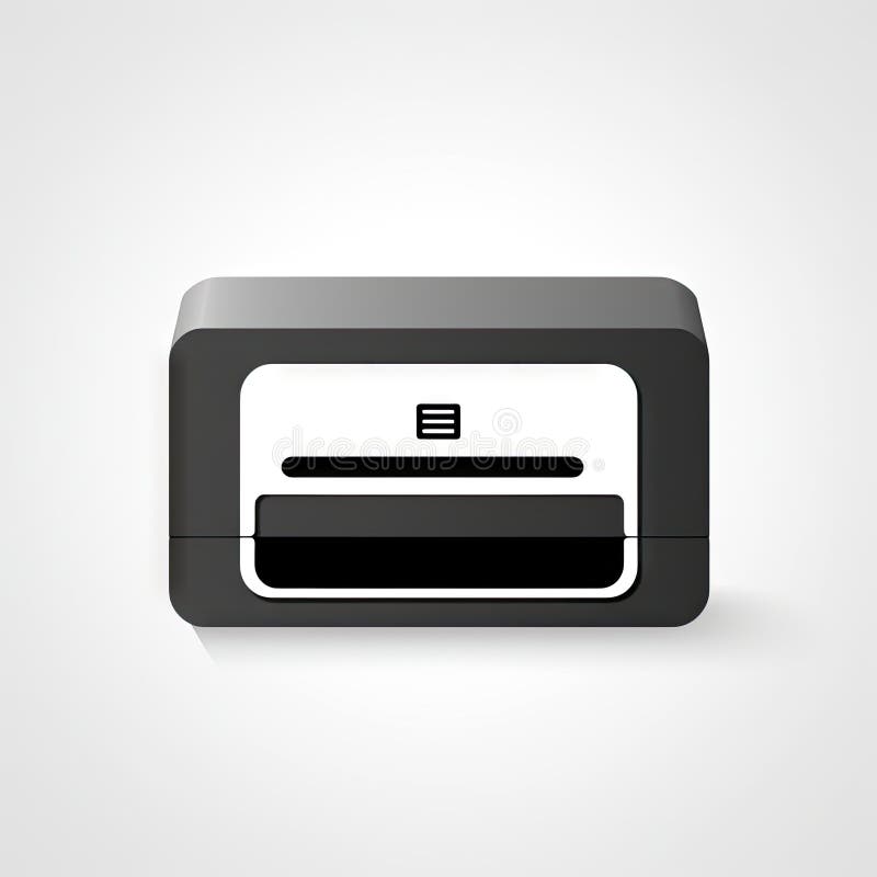 Simple Printer Icon, MFP Isolated, Laser Print, Inkjet Printer Icon for ...