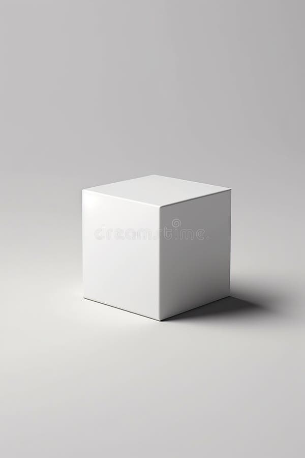 Simple Product Box, Mock Up Style. AI Generated Stock Illustration ...