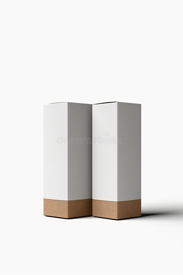 Simple Product Box, Mock Up Style. AI Generated Stock Illustration ...