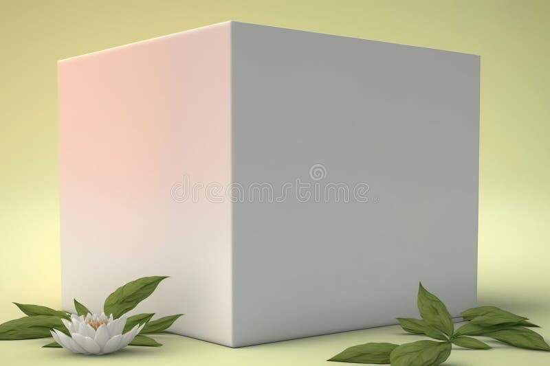 Simple Product Box, Mock Up Style. AI Generated Stock Illustration ...
